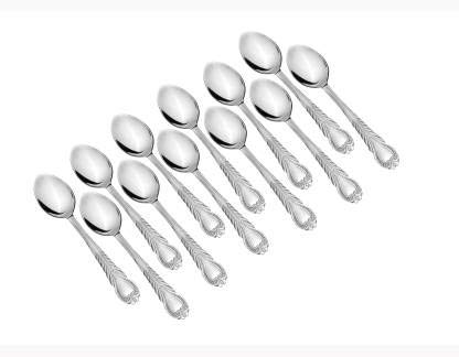 Buy Shiv Home World Stainless Steel Premium Tea Spoons Set-12 Online at ...