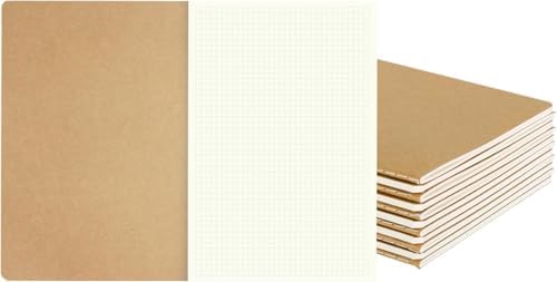 (Set of 3) A5 Dotted Notebook/Travel Journal - 14.5x21cm Dot Grid Paper ...