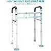 Amazon.com: OasisSpace Stand Alone Toilet Safety Rail - Heavy Duty Medical Toilet Safety Frame ...