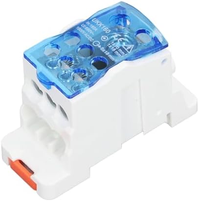 UKK160 DIN Rail Terminal Block Box Single Pole 1000V AC DC, Flame ...