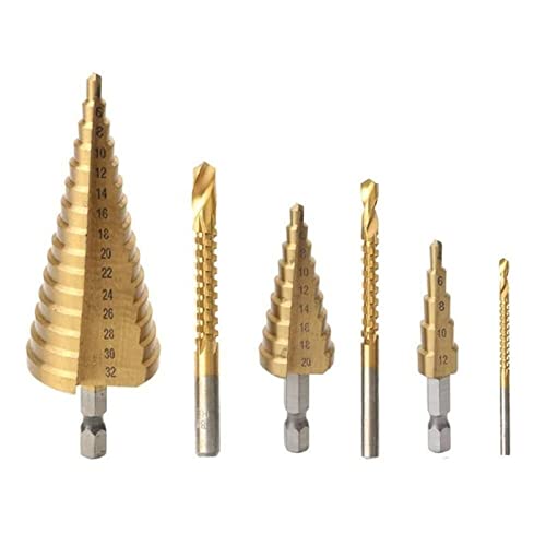 Kukeyiee 6 Piece Titanium Coated Drill Bit Set, Includes 3 - Want It All