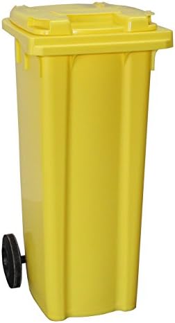 240 Litre Wheelie Bin - Yellow (Standard Household Size) Typically Used ...