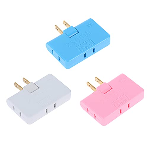 Generic Wall Outlet Extender 3 Way Flat Wall Outlet Extender Adapter 2 ...