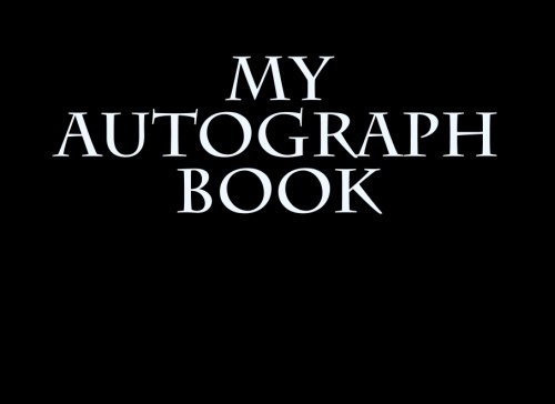 Amazon.com: My Autograph Book: Blank Unlined Memory Journal (Autograph ...
