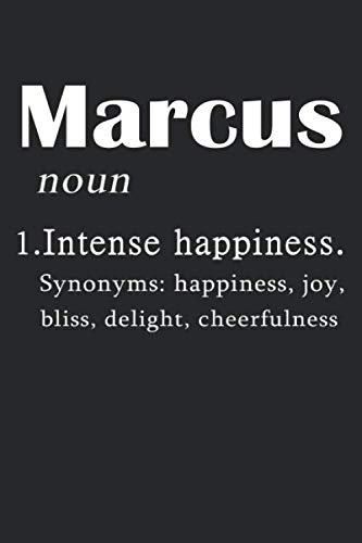 Marcus Definition Personalized Name: Marcus Notebook | Marcus Journal ...