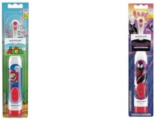 Amazon.com: Spinbrush Super Mario Kid’s Electric Battery Toothbrush ...