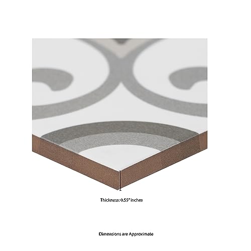 MSI Matarka 8 in. x 8 in. Encaustic Matte Porcelain Floor Tile and Wall ...