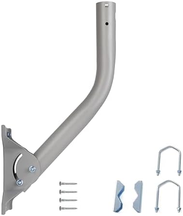Amazon.com: Universal Adjustable TV Antenna Pole Mount, J-Pipe Solid ...