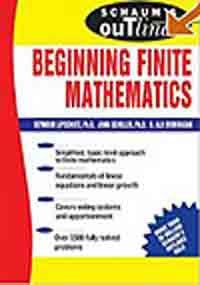 SCHAUMS BEGINNING FINITE MATHEMATICS: LIPSCHUTZ: 9780070604872: Amazon ...