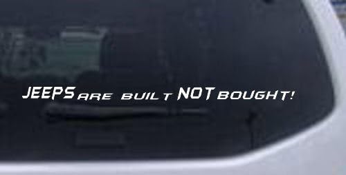 Amazon.com - White-JEEPS are built NOT bought! Off Road Decal Sticker ...