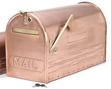 Large Locking Copper Mailbox- Amazon.com