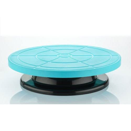 Buy Turntable 360° Rotating12 Inch Plastic Cake Turn Table Online at ...