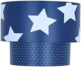 Kids Star Design 2 Tier Easy Fit Ceiling Light Shade Boys Girls Bedroom ...