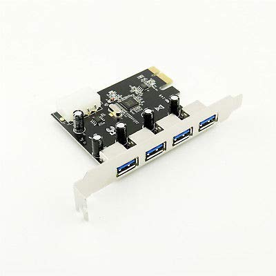 Generic 4 Port USB 3.0 PCIe Controller Card, Compatible with PCIe 2.0 ...