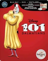 Amazon.com: 101 Dalmatians (Steelbook) [Blu-ray + DVD + Digital HD ...