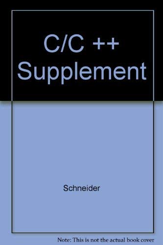 Cc Supplement Schneider G Michael Bruell Steven C 9780314829795 Books