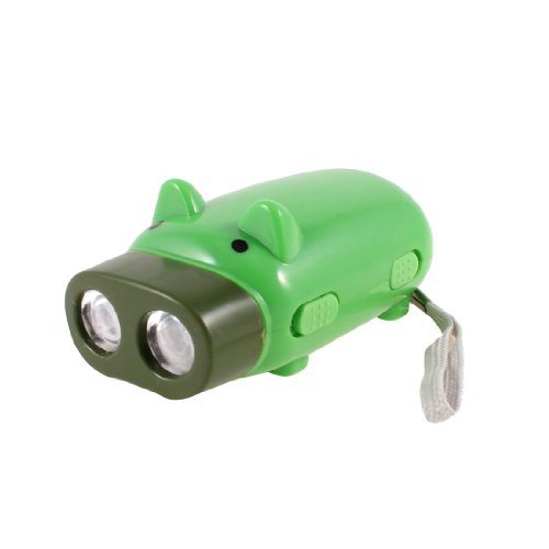 Alcoa PrimeGreen Cartoon Pig Shaped Energy Saving 2 LEDs Hand Pressing ...