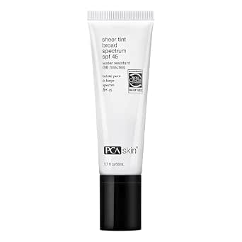 Amazon.com: PCA SKIN Sheer Tinted Sunscreen, SPF 45 Broad Spectrum ...