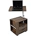 Amazon.com: Mind Reader Bedside Workstation Nightstand Swivel Top Couch ...