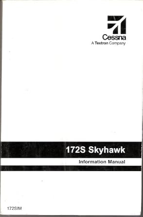Cessna 172S Skyhawk Information Manual: Books - Amazon.ca