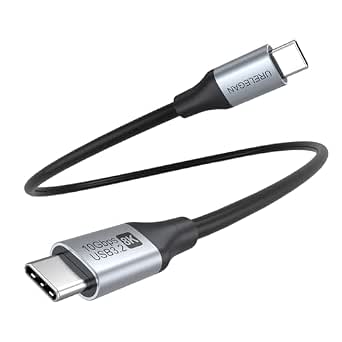 Amazon.com: Short USB C Data Transfer Cable 1.5FT,Slim USBC Video Cord ...