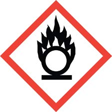 Amazon.com: Oxidizer Symbol - 2" x 2" - GHS Pictogram : Industrial ...