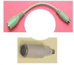 Serial Keyboard to PS/2 Computer Adapter(Din 5 F to Mini Din 6 Pin Male ...