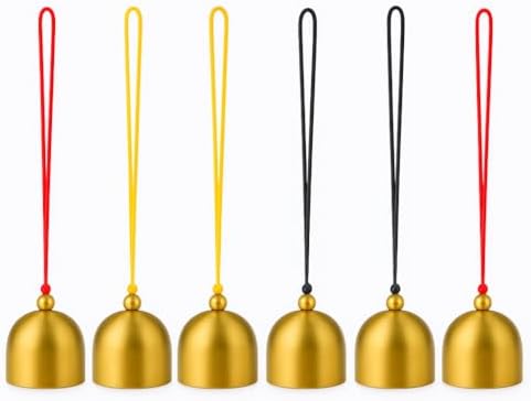 Amazon.com: Leoriaie 6 Pack Mini Brass Hanging Bells, 1.49 Inch Gold ...
