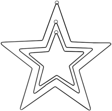 Amazon.de: Ideen mit Herz Metallringe in Sternform | Metallsterne mit Aufhänge-Öse | 3 mm stark ...