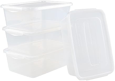 Amazon.com - Innouse 4 Packs 6.5 Quart Clear Storage Bin, Plastic ...