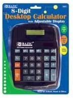Amazon.com : BAZIC 8-Digit Large Desktop Calculator w/Adjustable ...