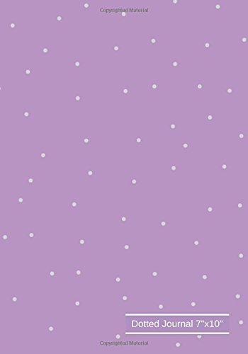 Amazon.com: Dotted Journal 7"x10": Periwinkle Polka Dotted Cover Design ...