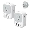 Amazon.com: TESSAN Israel Adapter Plug 2 Pack, 7 in 1 US to Israel ...