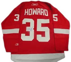 Signed Jimmy Howard Jersey - Reebok Premier - Autographed NHL Jerseys ...