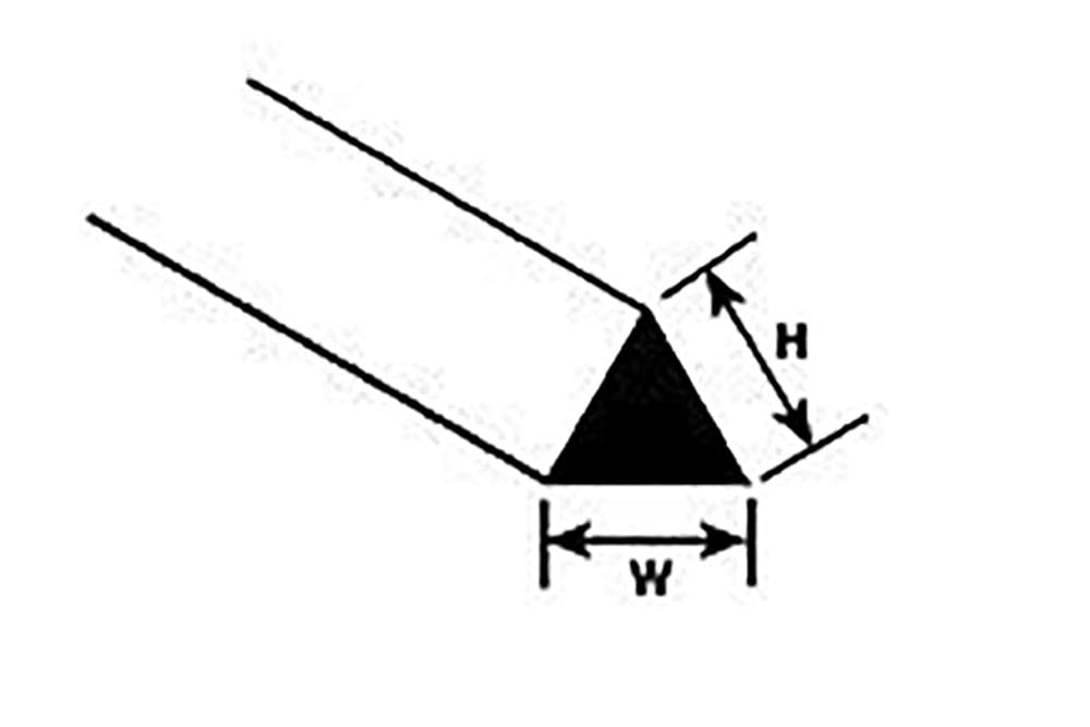 Amazon.com: Plastruct MRT-60 Triangular Rod.060 10 PLS90843 Plastic ...
