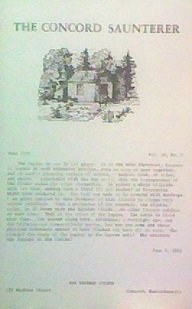The Concord Saunterer / Vol. 10, No. 2 / June 1975: The Thoreau Lyceum ...