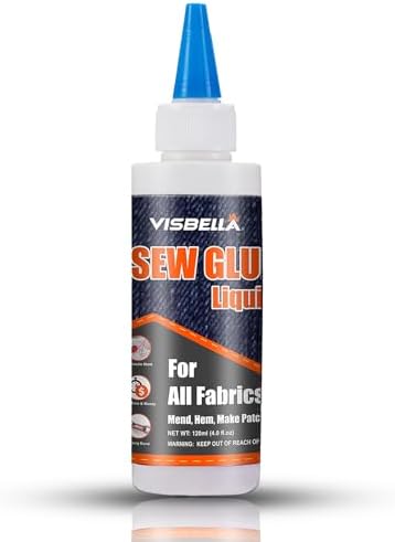 Visbella Fabric Glue, Sew Glue Liquid Stitch, Strong Bond Permanent ...