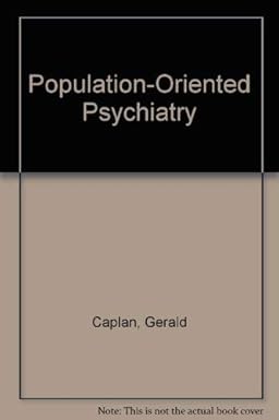 Amazon | Population-Oriented Psychiatry | Caplan, Gerald | Specialties