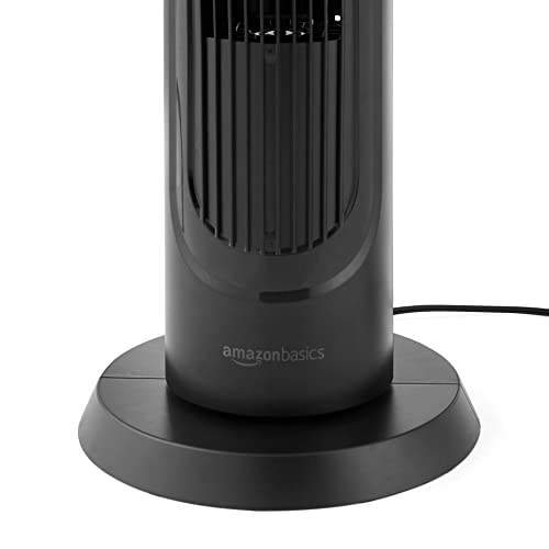 Snapklik.com : Basics Digital 4 Speed Oscillating LED Display Tower Fan