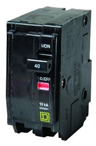 QO240 Circuit Breaker Miniature Circuit Breaker (QO) Standard, 40A, 2 ...