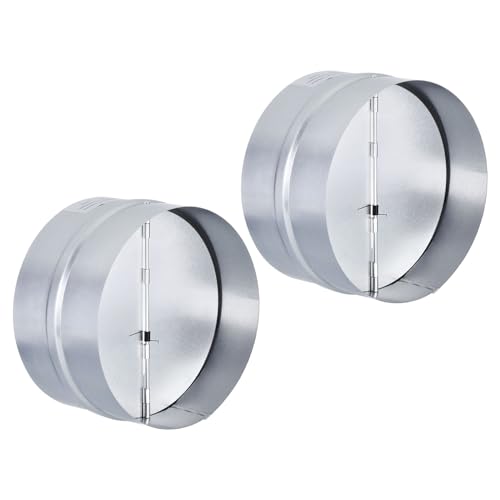 PATIKIL Backdraft Damper, 6 Inch, 2 Pack Ducting Hose Airflow Insert ...