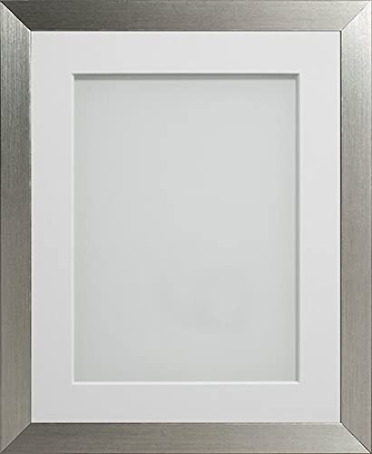 Frame Company Simpson Range Silver 9×7 inch Frame With White Mount for ...