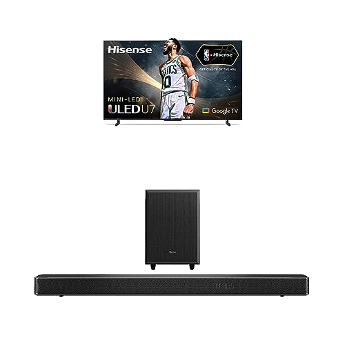 Hisense 55-Inch Class U7 Series ULED Mini-LED Dolby Vision IQ 144Hz ...