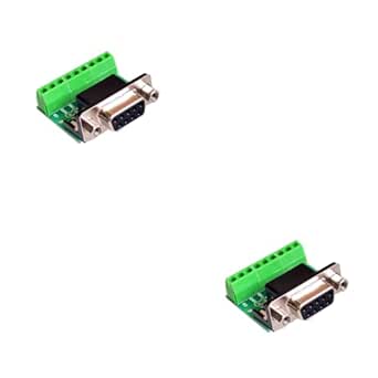 (2 Pcs) Pro3D DB9 Female Screw Terminal to RS232 RS485 Conversion Board ...