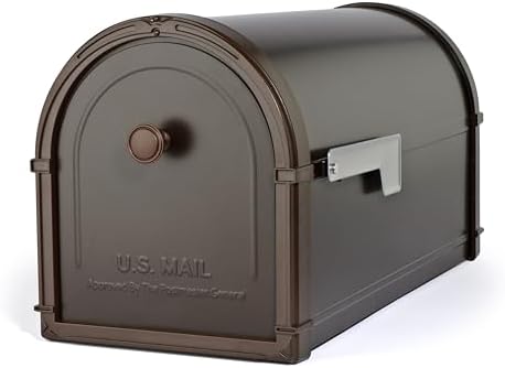 Amazon.com: Architectural Mailboxes Edson Galvanized Steel Post Mount ...