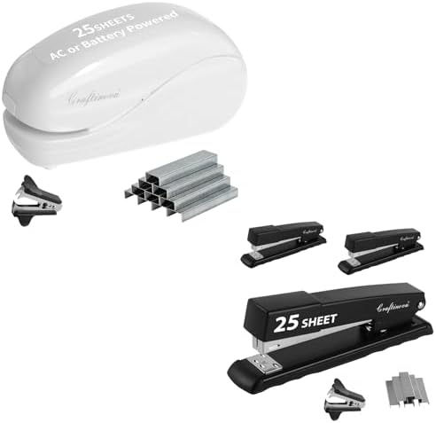 Amazon.com : Craftinova Electric Stapler,Metal Desktop Stapler : Office ...