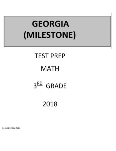 3rd Grade Georgia Milestone Test Prep: 3rd Grade Georgia Milestone ...