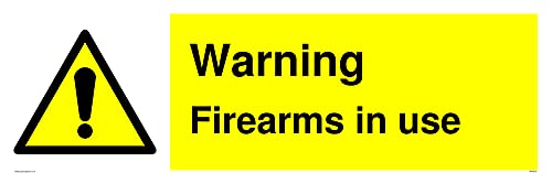 Warning Firearms in use sign – BigaMart