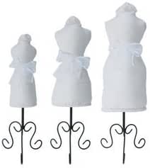 Amazon.com: 3 Pc Set Mini Dress Form Jewelry Display : Clothing, Shoes ...