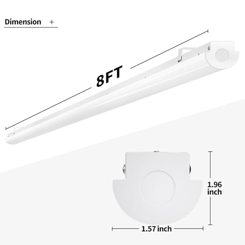 Tycholite 8FT LED Shop Light 110W [6 lamps F96T12 Fluorescent Equiv ...